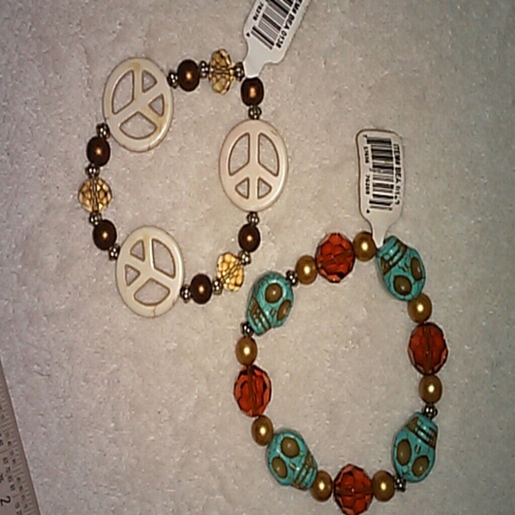 Nicole | Jewelry | Nwt Two Fun Funky Bracelets | Poshmark